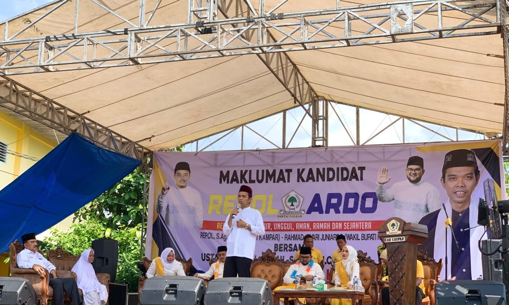 Ini Alasan UAS Pilih Repol-Ardo di Pilkada Kampar – Bekawan.com